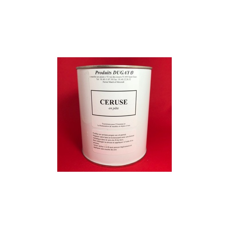 Céruse blanche pour blanchir les veines du bois